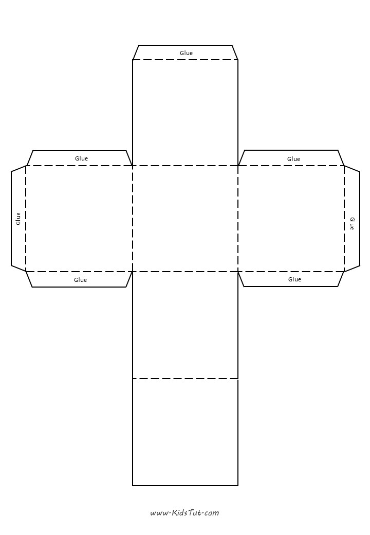 Colorful Printable Paper Dice Templates For Kids - KidsTut