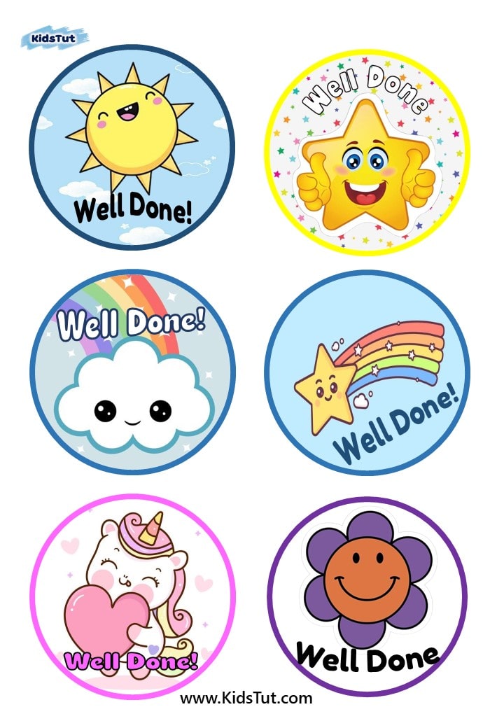 Inspiring and positive reward stickers for kids! - KidsTut