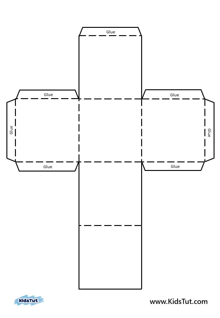 Easy Printable Paper Dice Templates For Kids - KidsTut