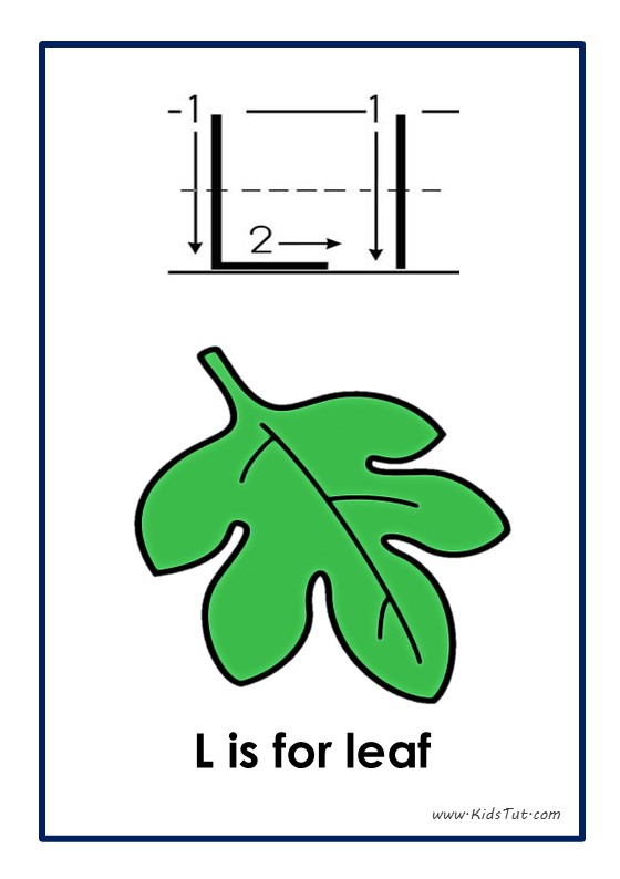 Pack of printable Alphabet flashcards for kids - KidsTut