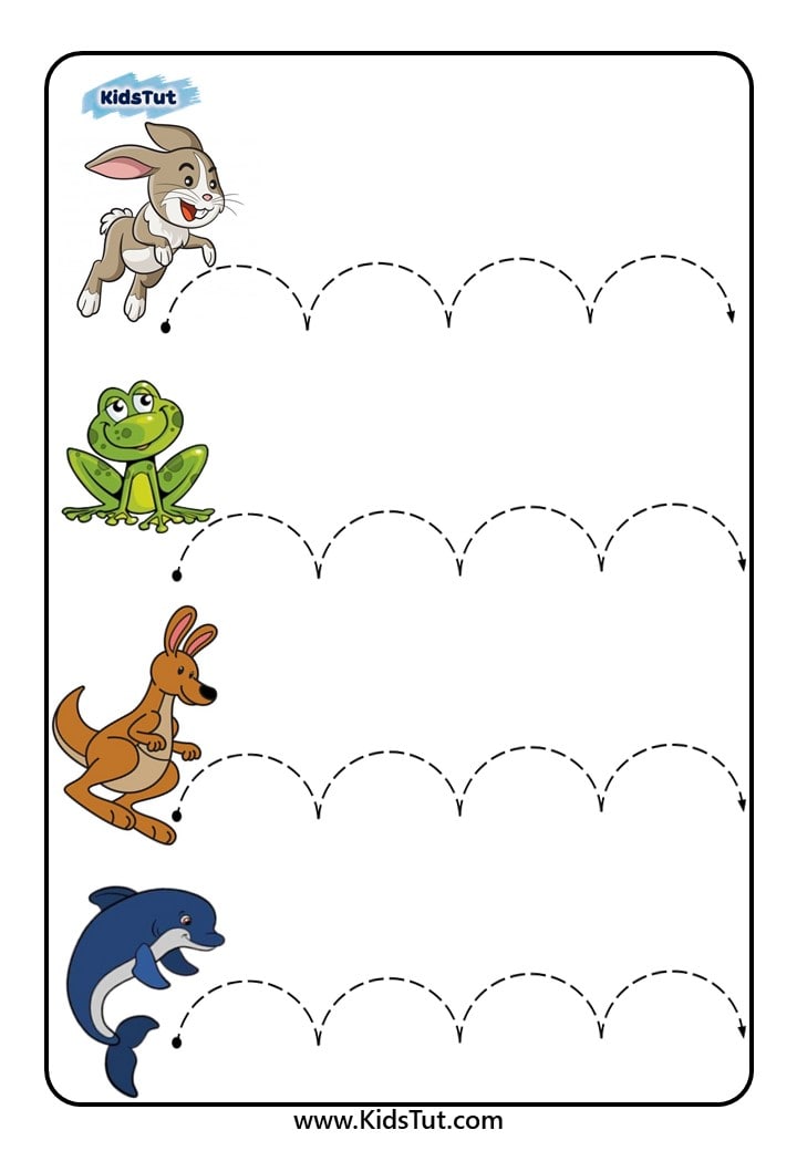 Exciting Pre-writing Worksheets for Kids - KidsTut