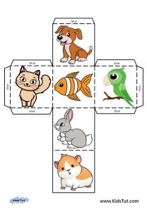 Easy Printable Paper Dice Templates For Kids - KidsTut