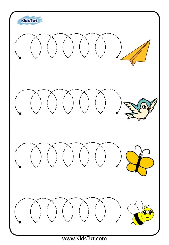 Exciting Pre-writing Worksheets for Kids - KidsTut