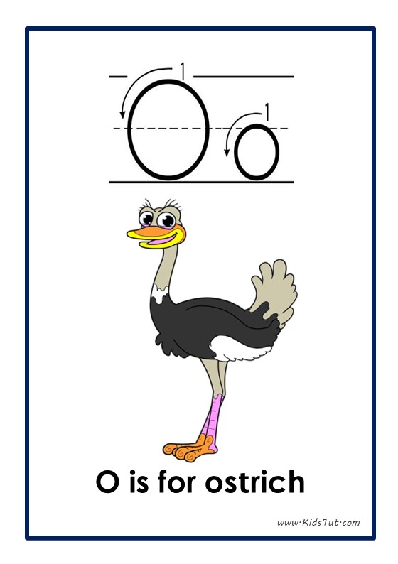Pack of printable Alphabet flashcards for kids - KidsTut