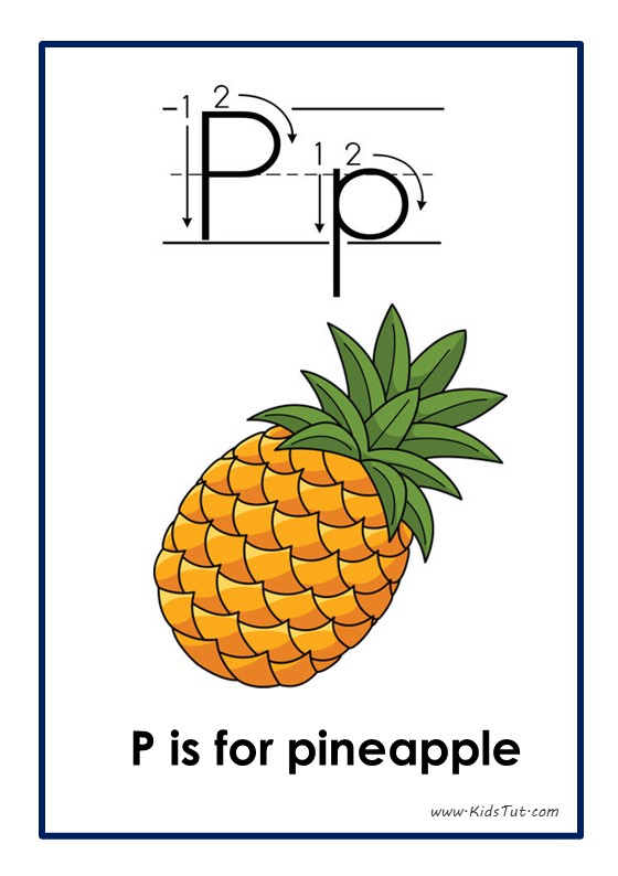 Pack of printable Alphabet flashcards for kids - KidsTut