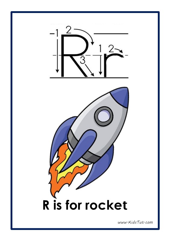 Pack of printable Alphabet flashcards for kids - KidsTut