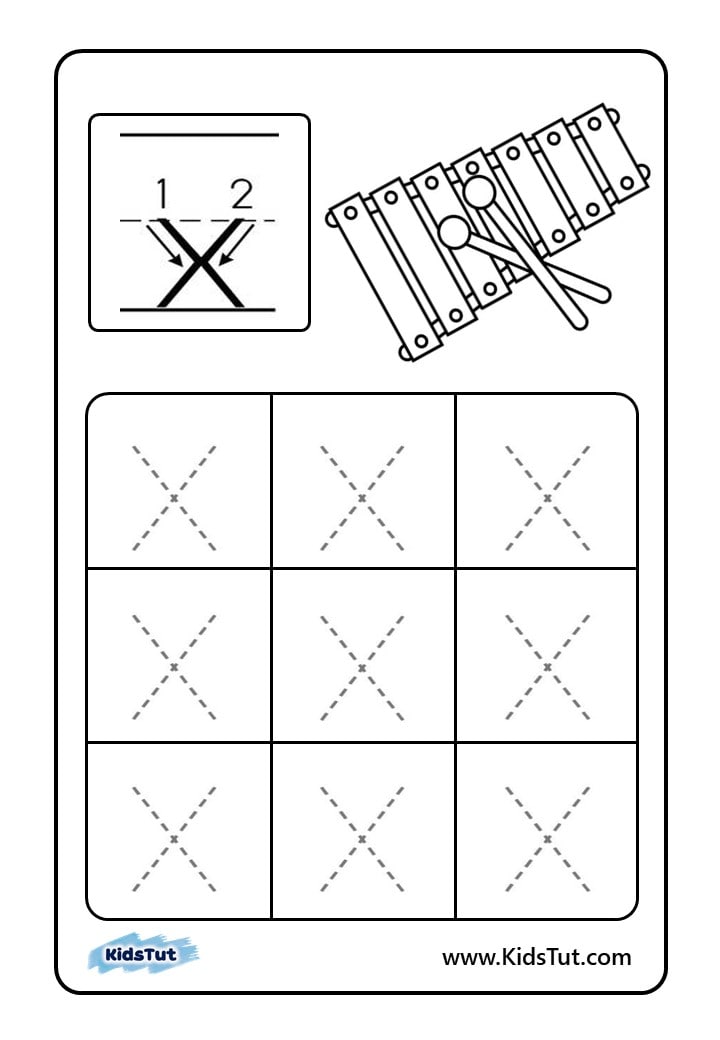 Letter tracing worksheets for kids in lowercase - KidsTut