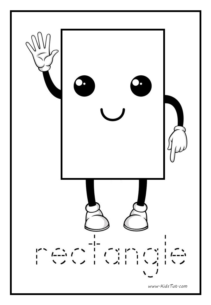 Cute coloring sheets of various shapes for Kids - KidsTut