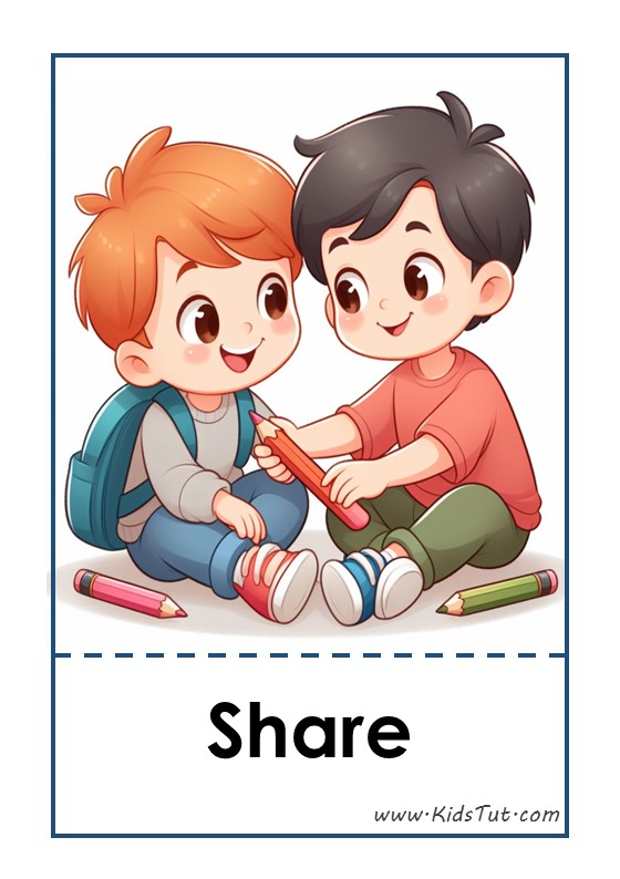 50 Simple Action Verbs cards for kids - KidsTut