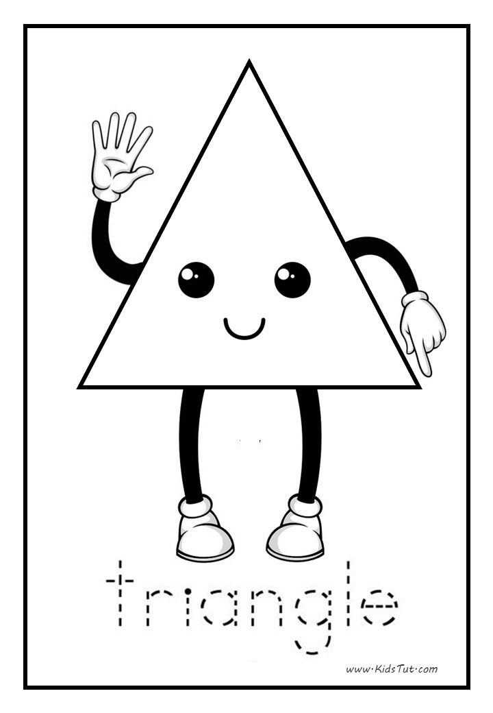 Cute coloring sheets of various shapes for Kids - KidsTut