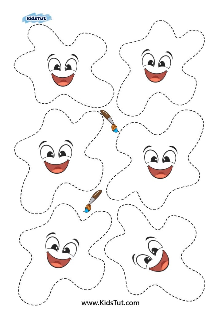 Easy and Fun Pre-writing worksheets for kids - KidsTut