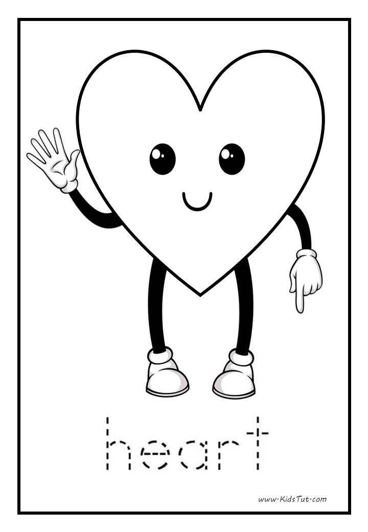 Cute coloring sheets of various shapes for Kids - KidsTut