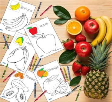 Free Printable Fruit Coloring Pages For Kids - KidsTut