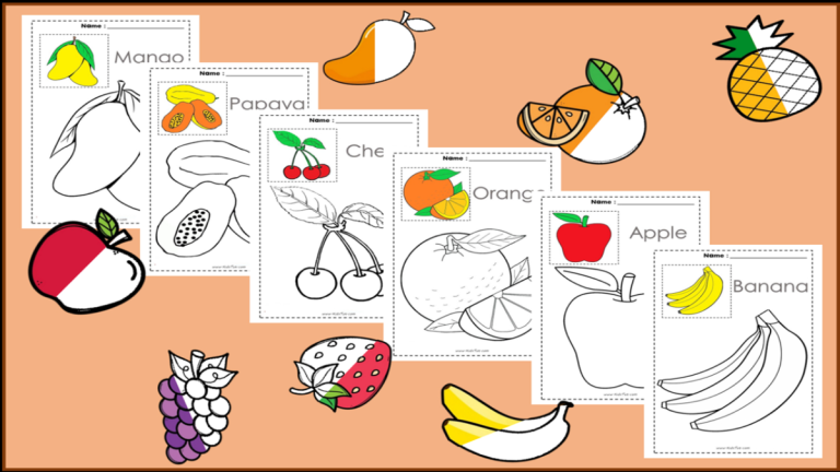 Free Printable Fruit Coloring Pages For Kids - KidsTut