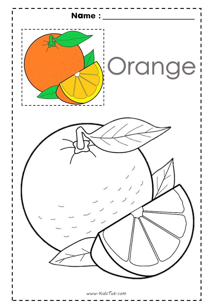 Free Printable Fruit Coloring Pages For Kids - KidsTut