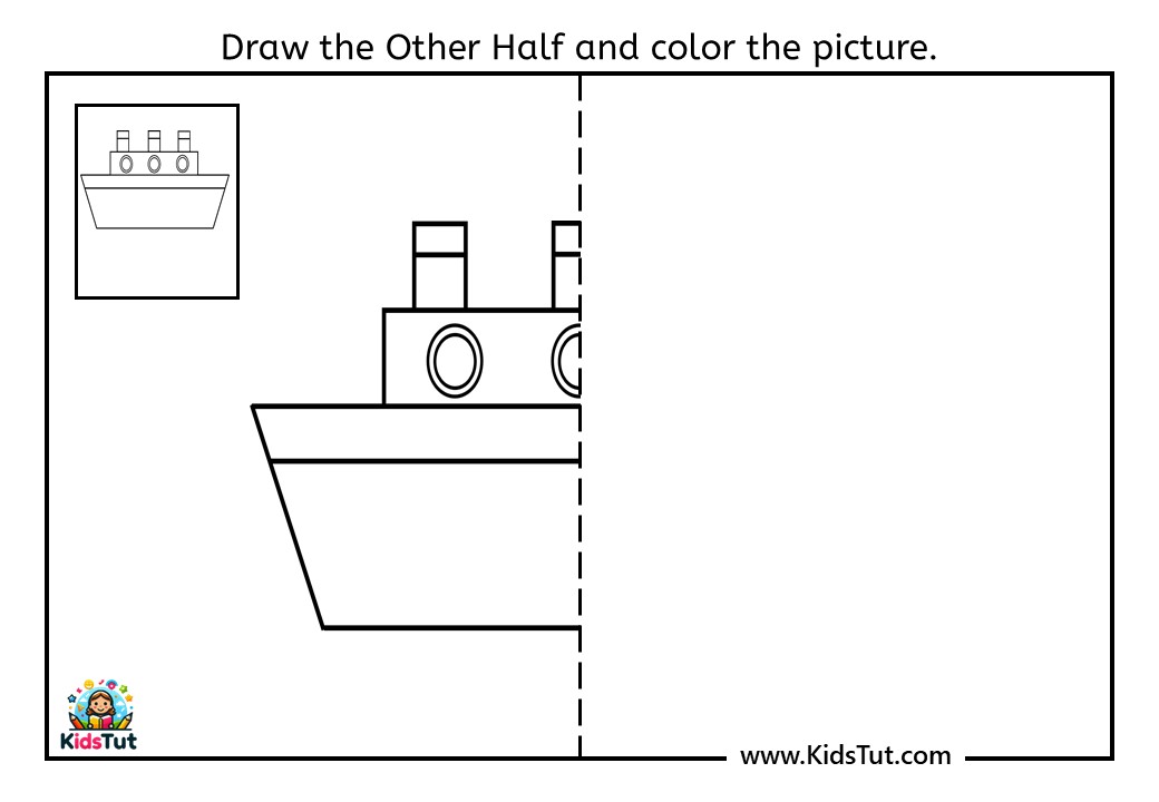 Free Symmetry drawing worksheets for kids - KidsTut