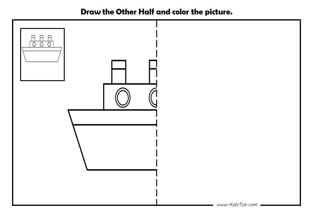 Free Symmetry drawing worksheets for kids - KidsTut