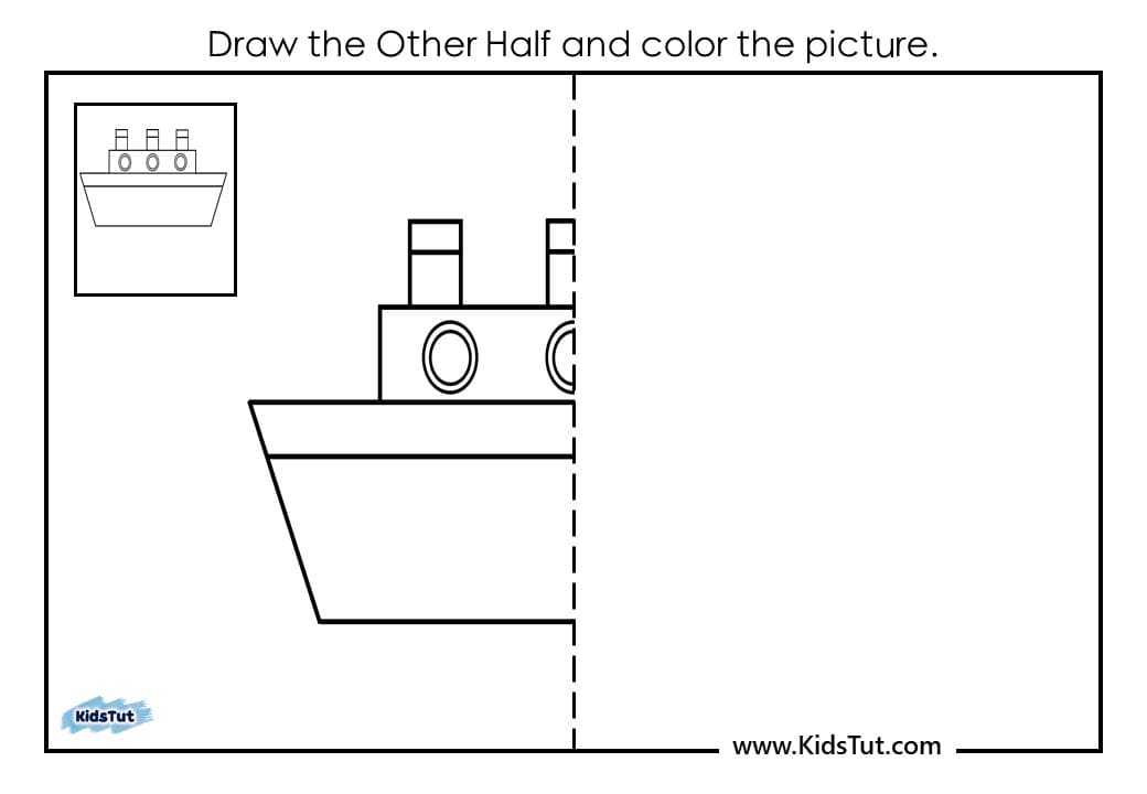 Free Symmetry drawing worksheets for kids - KidsTut