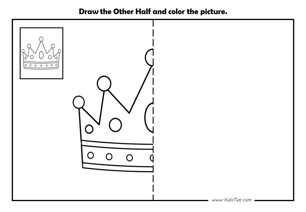 Free Symmetry drawing worksheets for kids - KidsTut