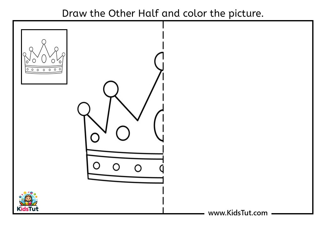 Free Symmetry drawing worksheets for kids - KidsTut