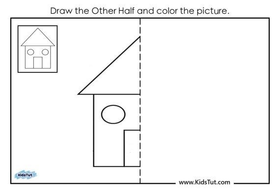 Free Symmetry drawing worksheets for kids - KidsTut