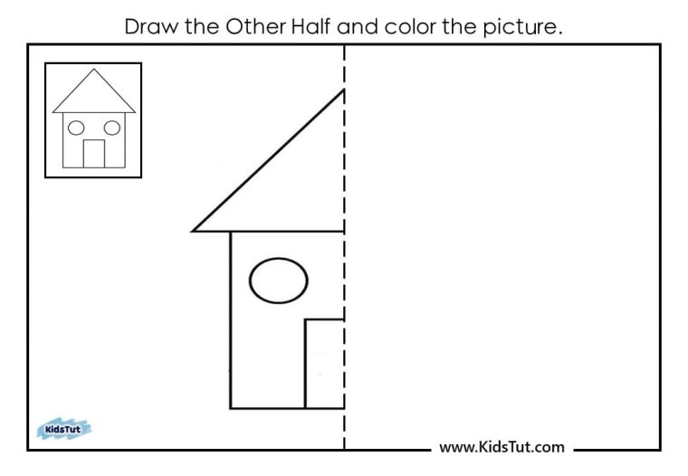 Free Symmetry drawing worksheets for kids - KidsTut