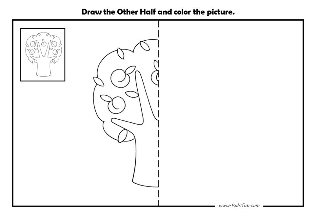 Free Symmetry drawing worksheets for kids - KidsTut