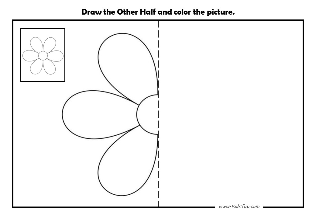 Free Symmetry drawing worksheets for kids - KidsTut
