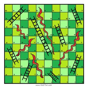 Free Printable Snake and Ladder Game Board Templates! - KidsTut