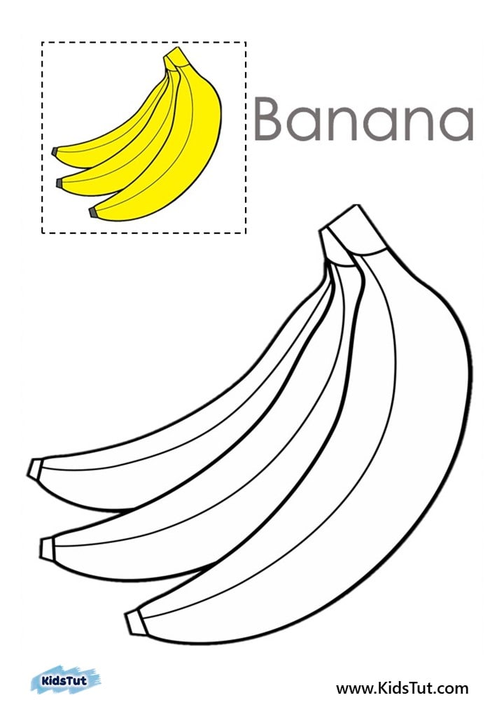 Free Printable Fruit Coloring Pages For Kids - KidsTut