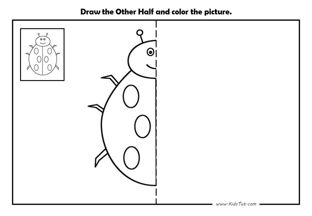 Free Symmetry drawing worksheets for kids - KidsTut