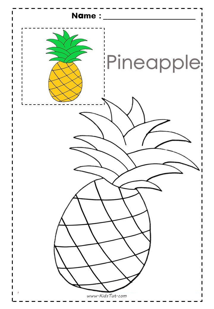 Free Printable Fruit Coloring Pages For Kids - KidsTut
