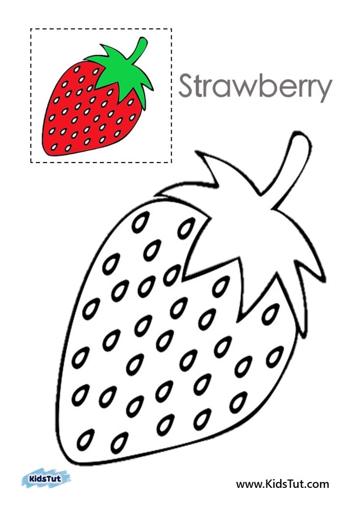 Free Printable Fruit Coloring Pages For Kids - KidsTut