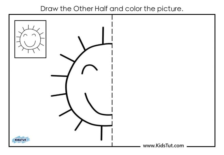 Free Symmetry drawing worksheets for kids - KidsTut