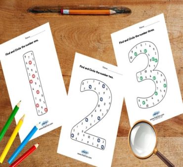 Number Search: Find and Circle Worksheets for kids - KidsTut