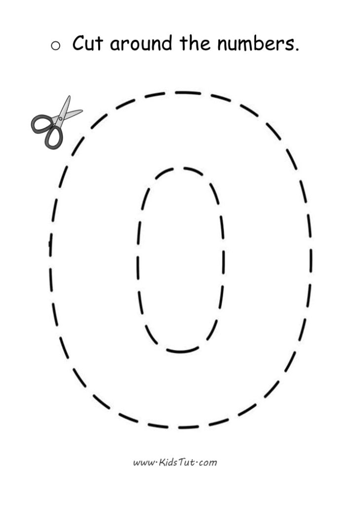 Free Number Cutting Worksheets for Kids - KidsTut