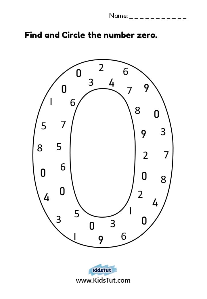 Number Search: Find and Circle Worksheets for kids - KidsTut