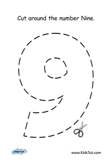 Free Number Cutting Worksheets for Kids - KidsTut