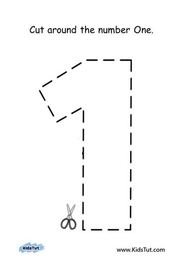 Free Number Cutting Worksheets for Kids - KidsTut