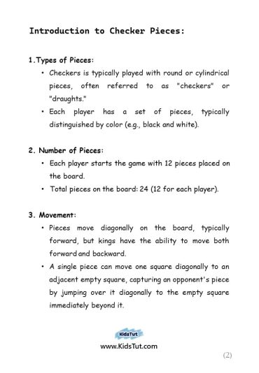 Mastering Checkers: Rules and Tips for kids - KidsTut