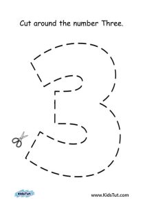 Free Number Cutting Worksheets for Kids - KidsTut