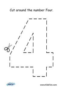 Free Number Cutting Worksheets for Kids - KidsTut