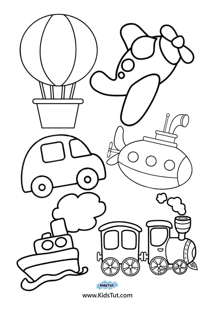 Cute and Easy Coloring Pages for Kids! - KidsTut