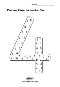 Number Search: Find and Circle Worksheets for kids - KidsTut