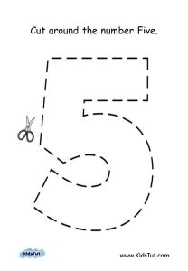 Free Number Cutting Worksheets for Kids - KidsTut