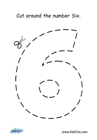 Free Number Cutting Worksheets for Kids - KidsTut