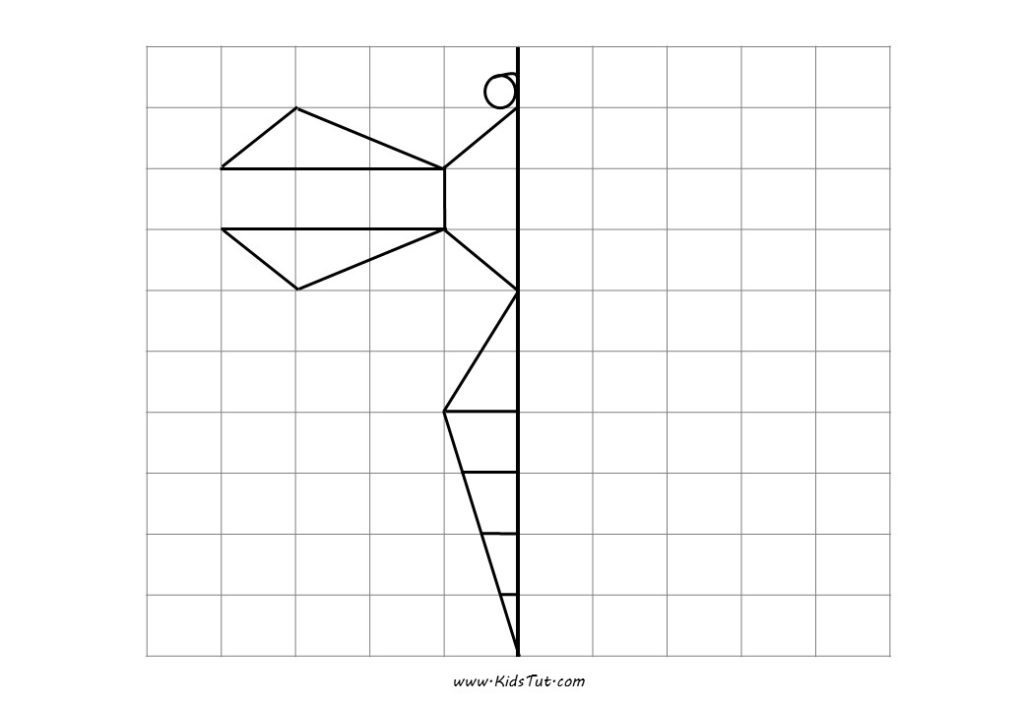 Simple Symmetry Drawing Worksheets for kids - KidsTut