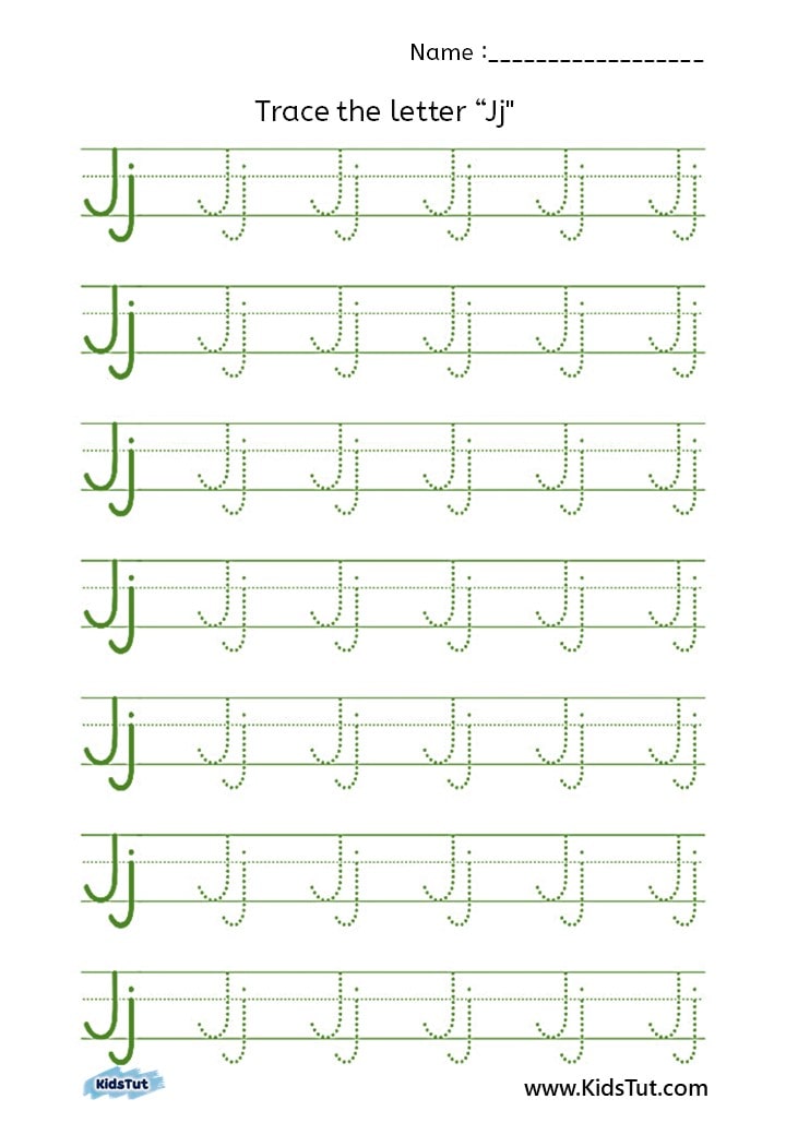 Free Trace the Letters Worksheets for Kids - KidsTut