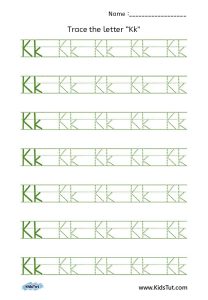 Free Trace the Letters Worksheets for Kids - KidsTut