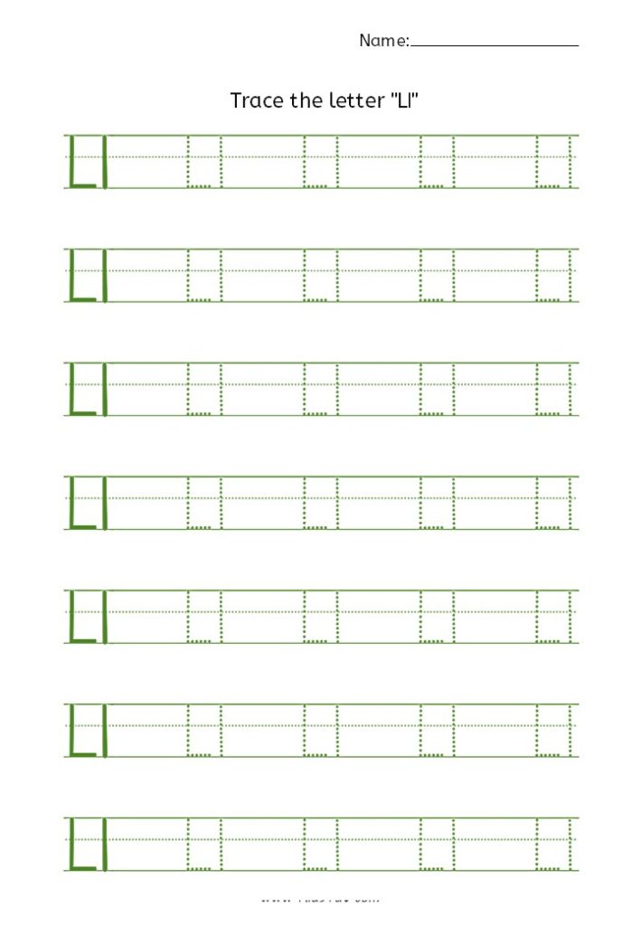 Printable Trace the Letters Worksheets for Kids - KidsTut